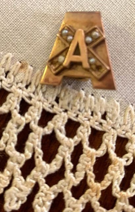 Vintage a initial gold - Gem