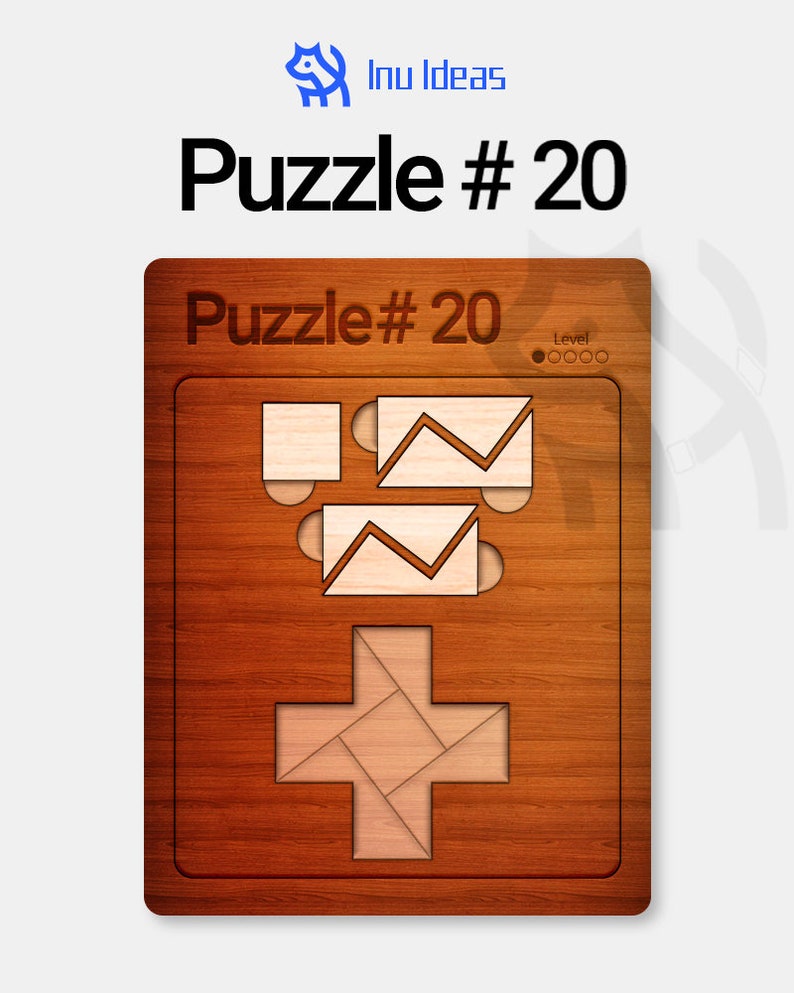 Puzzle Laser Cut File Puzzle 20 - Etsy