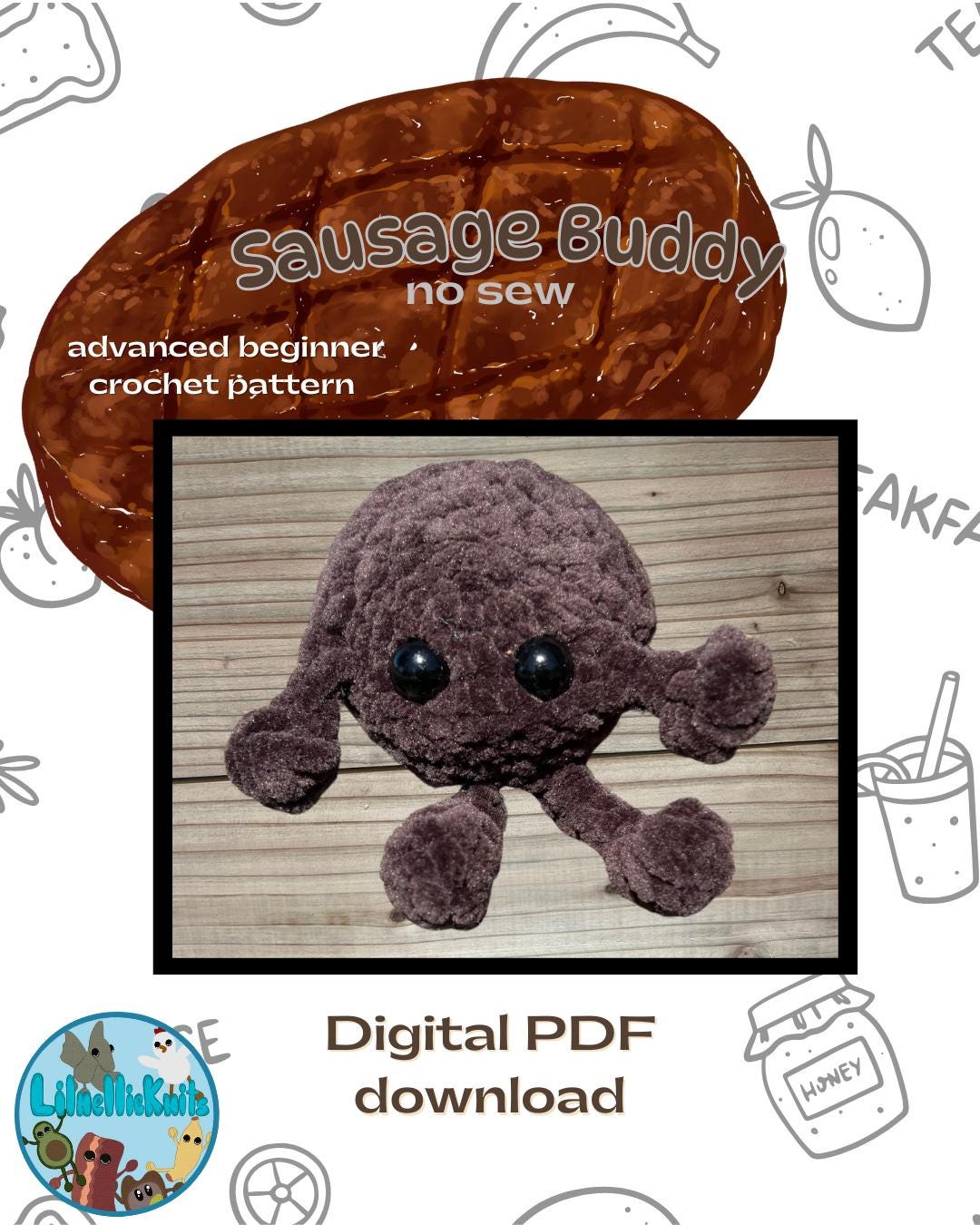 Sausage Buddy Crochet Pattern - No Sew - Etsy