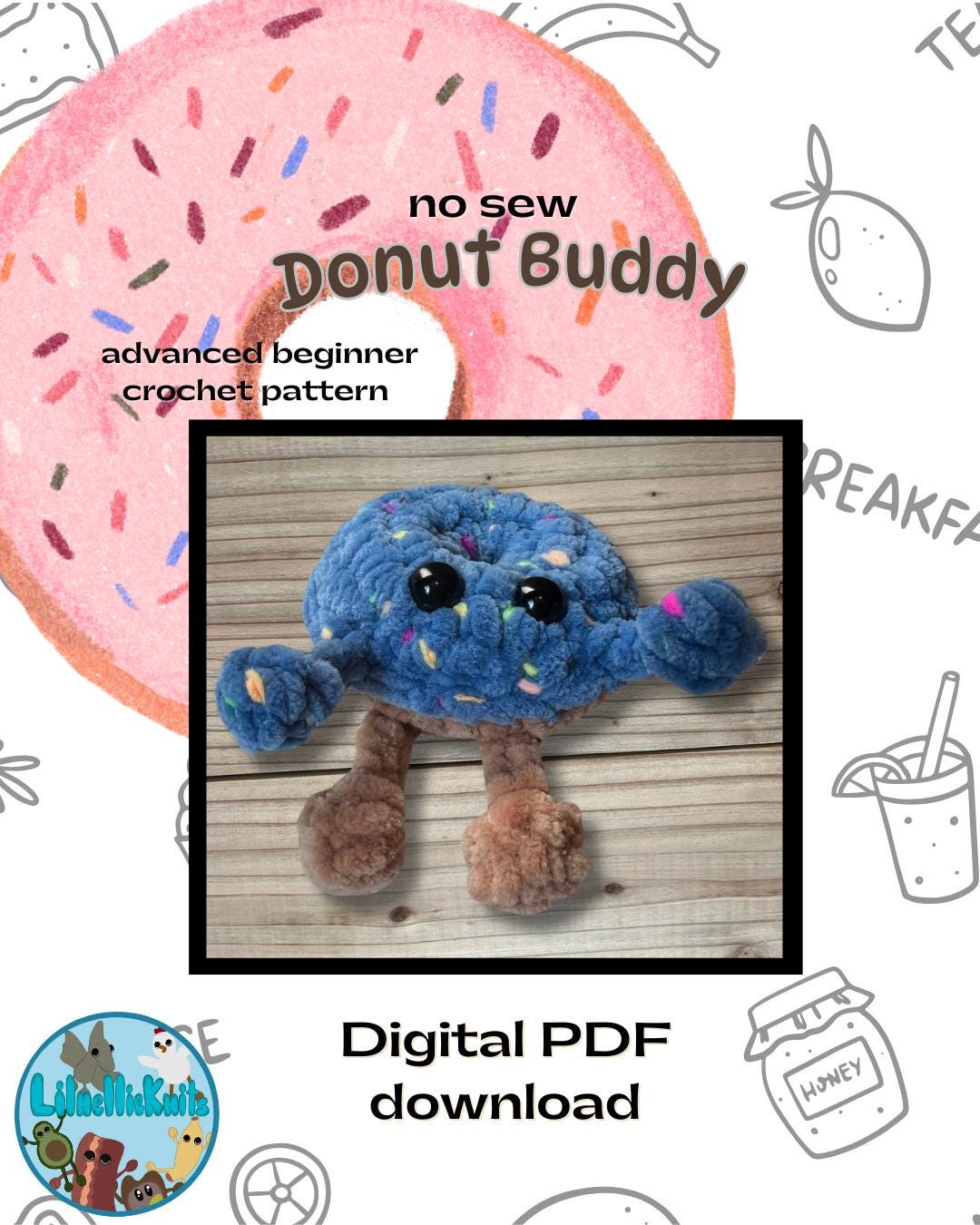 Donut Buddy Crochet Pattern - Etsy