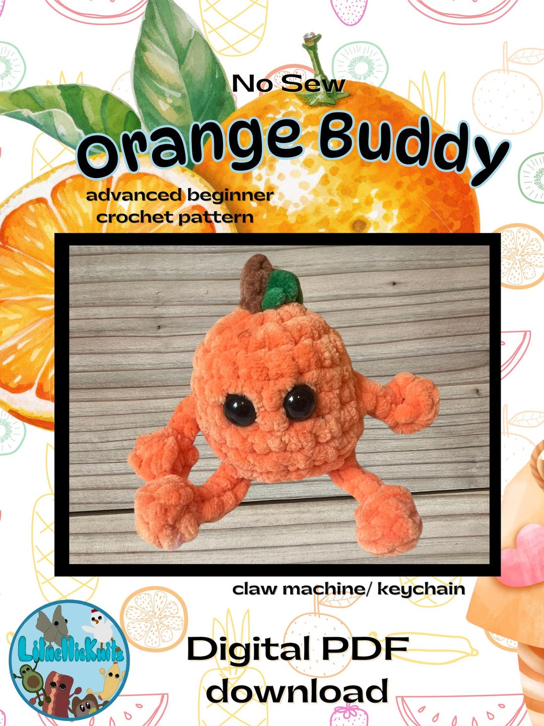 Orange Buddy Crochet Pattern - Etsy