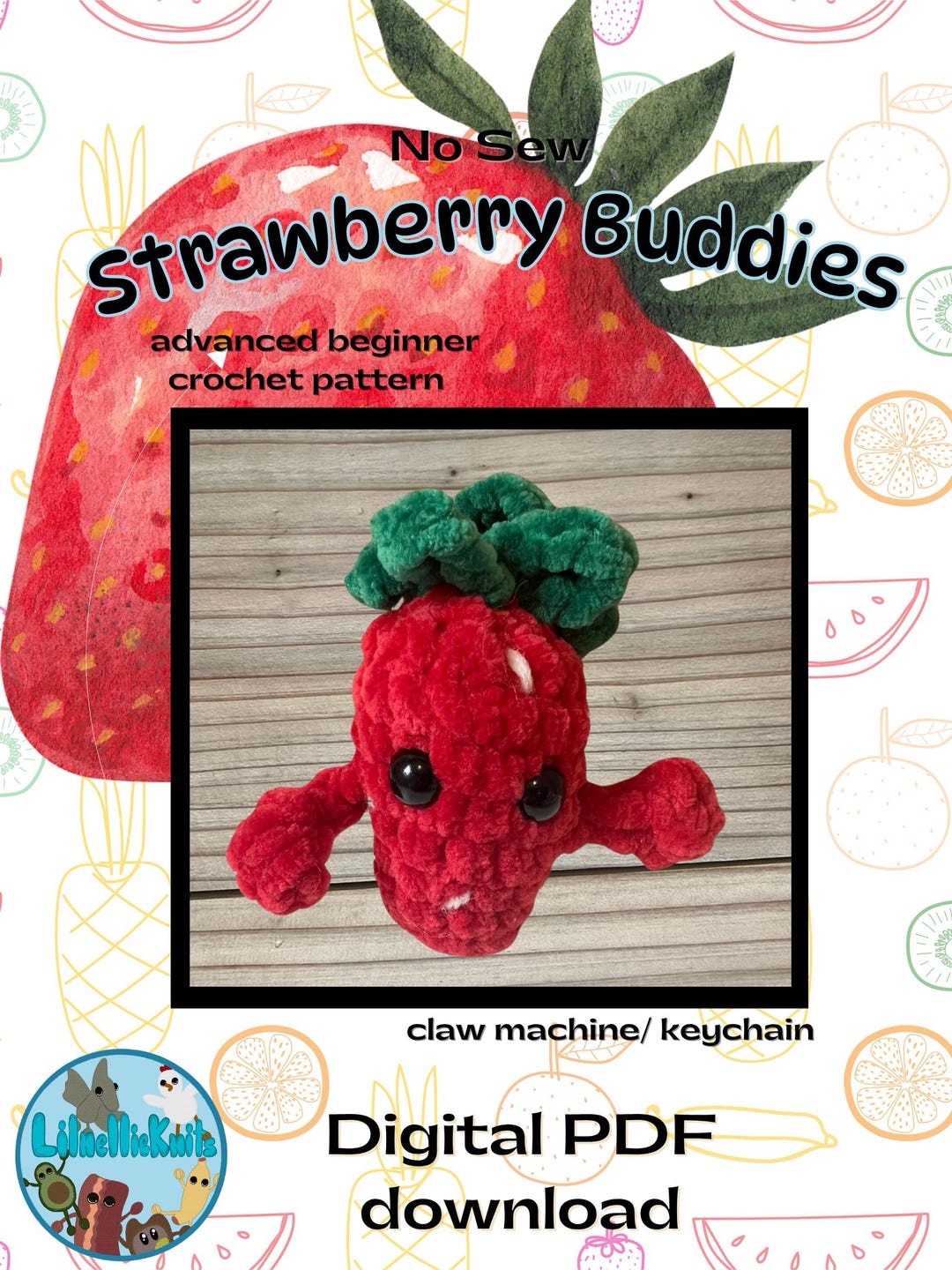 Strawberry Buddy Crochet Pattern - Etsy