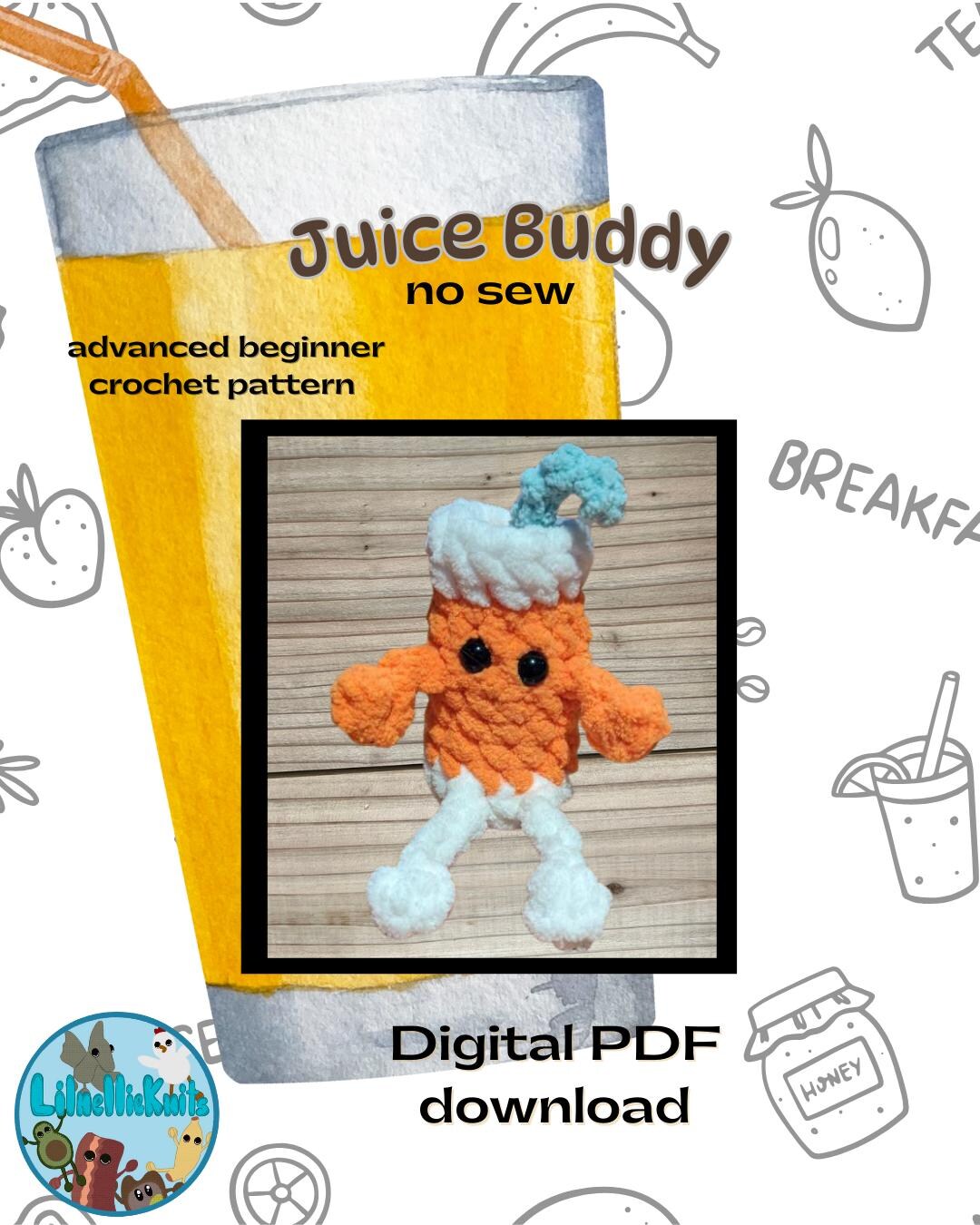 Juice Buddy Crochet Pattern - No Sew - Etsy