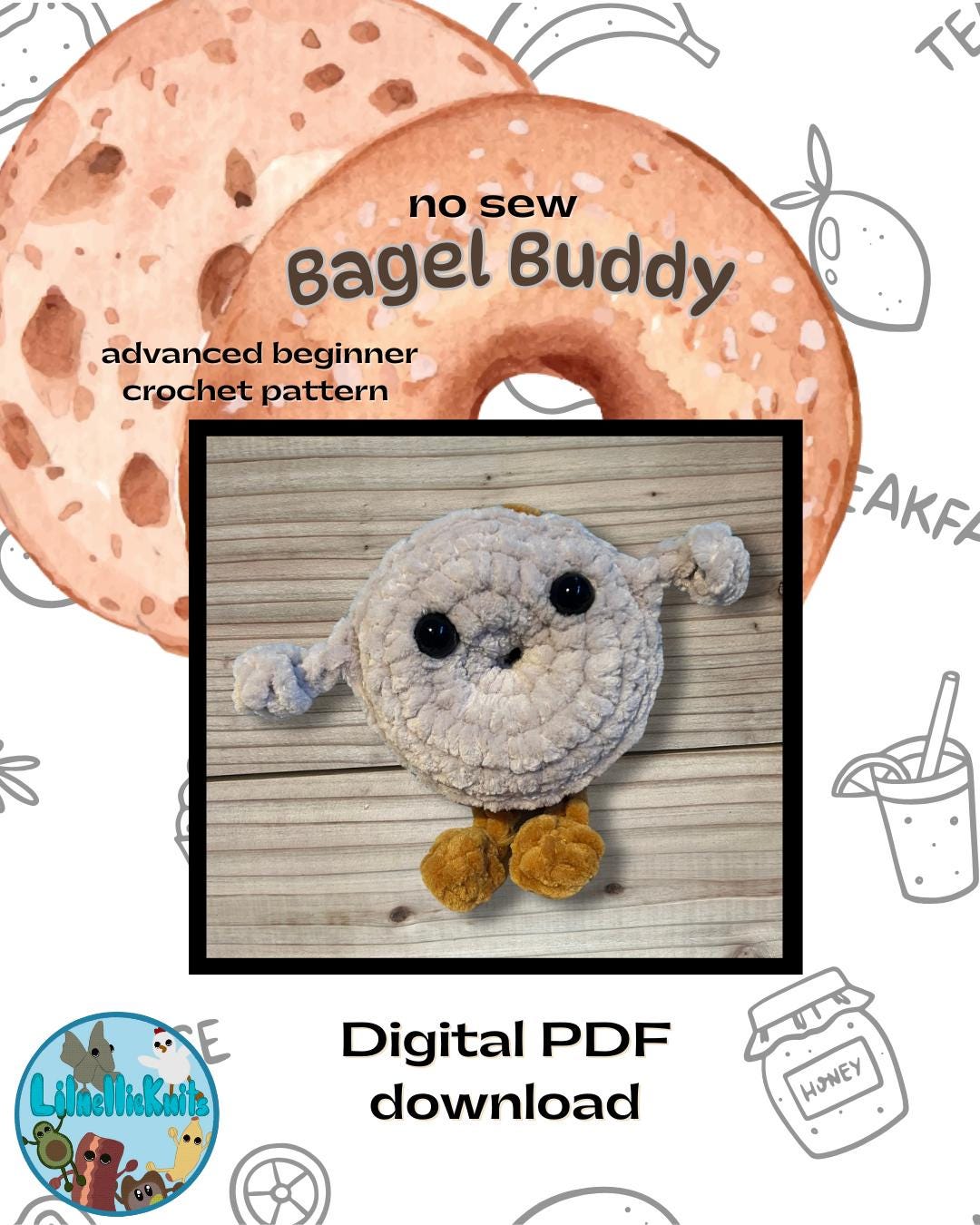 Bagel Buddy Crochet Pattern - Etsy