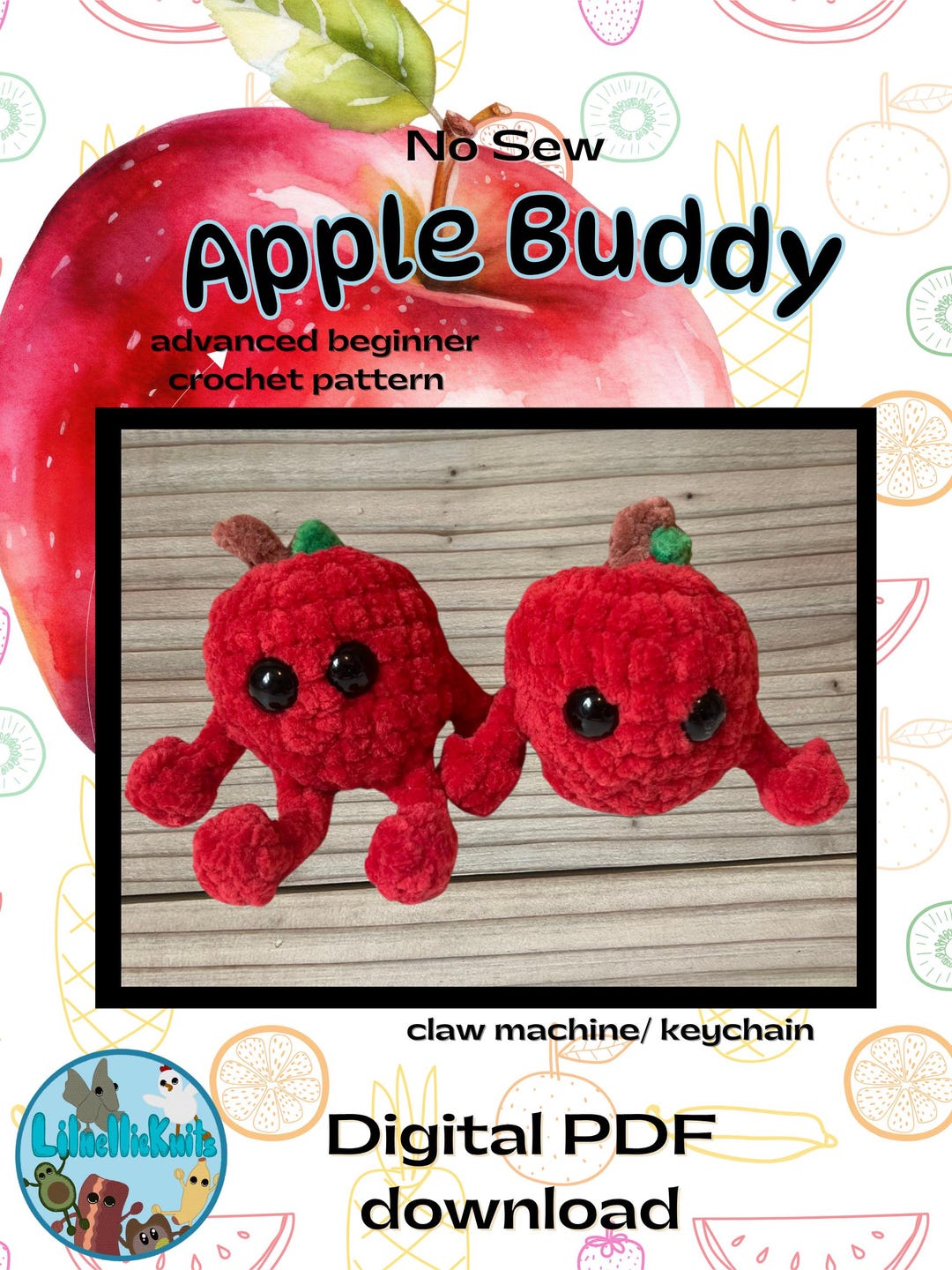 Apple Buddy Crochet Pattern - Etsy