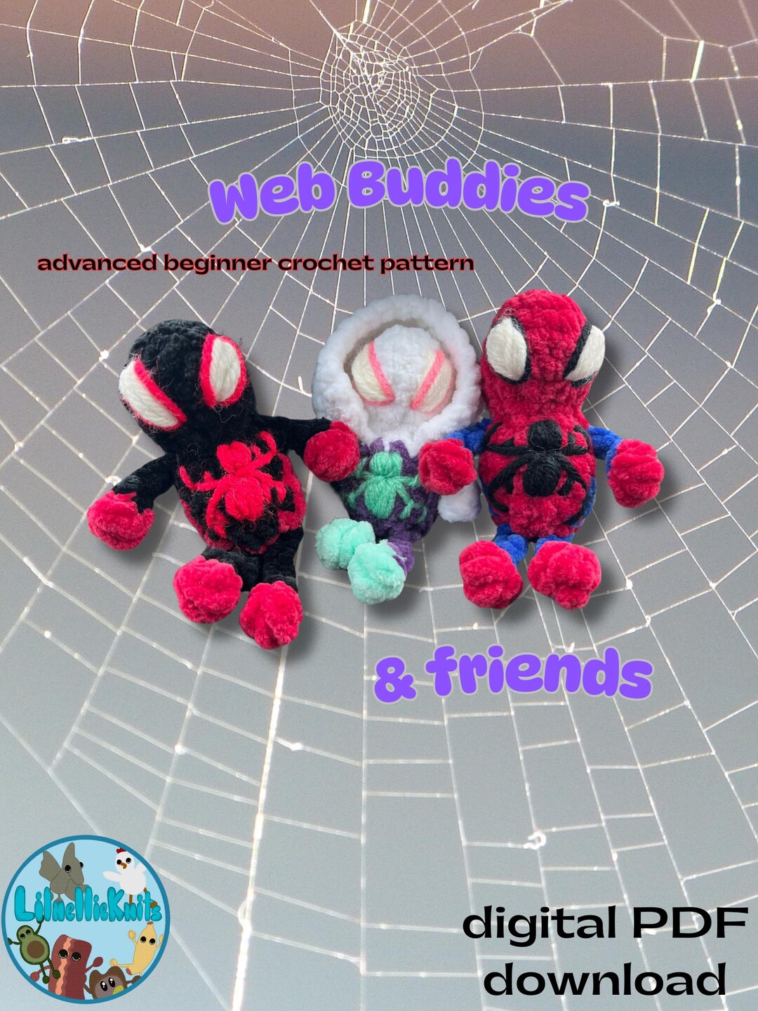 Web Buddies Crochet Pattern - Etsy