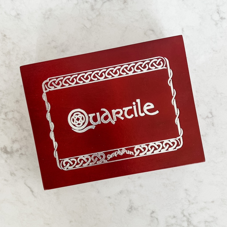 Quartile - A Wooden Strategy Board Game; Dominoes, Math, Educational ...