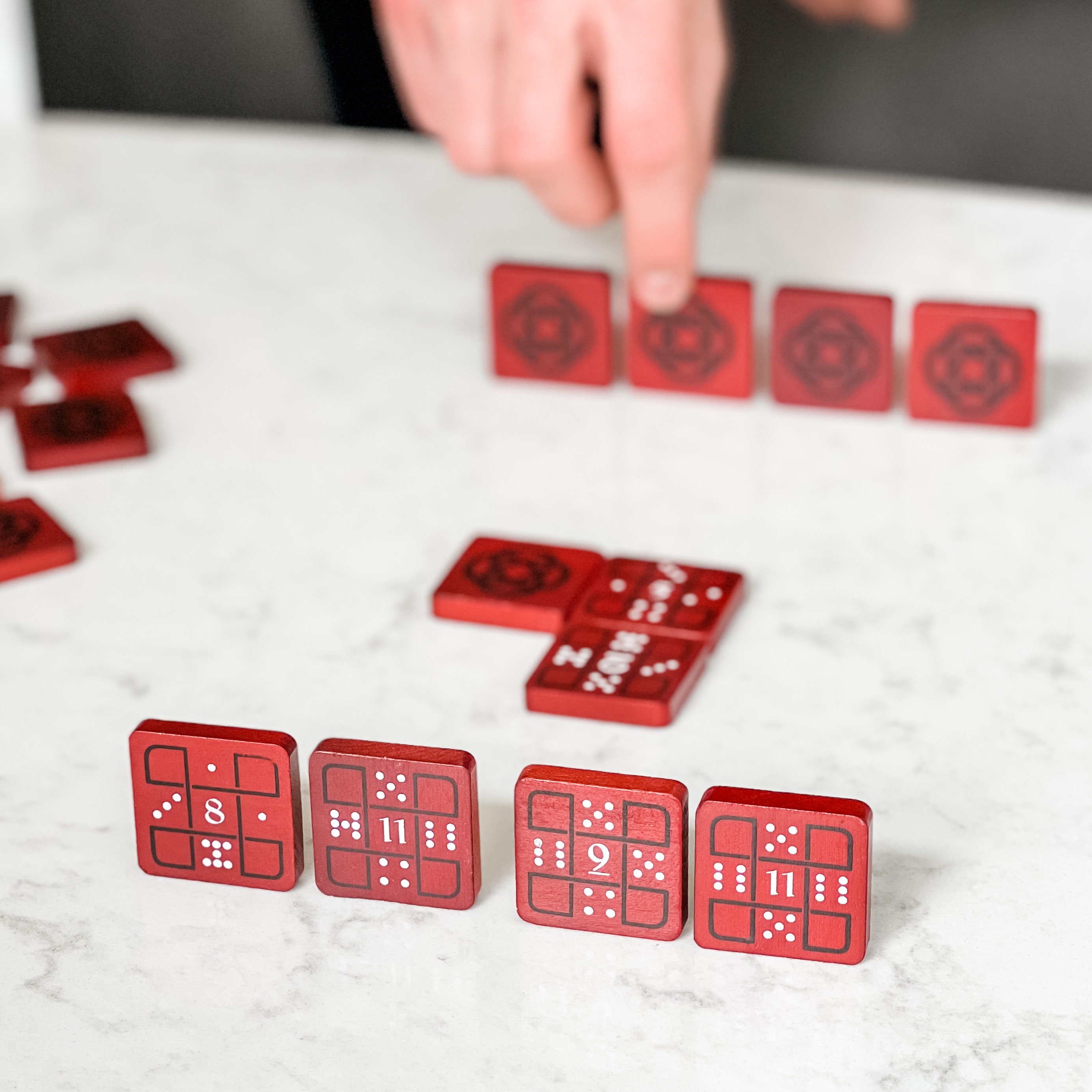 Quartile - A Wooden Strategy Board Game; Dominoes, Math, Educational ...