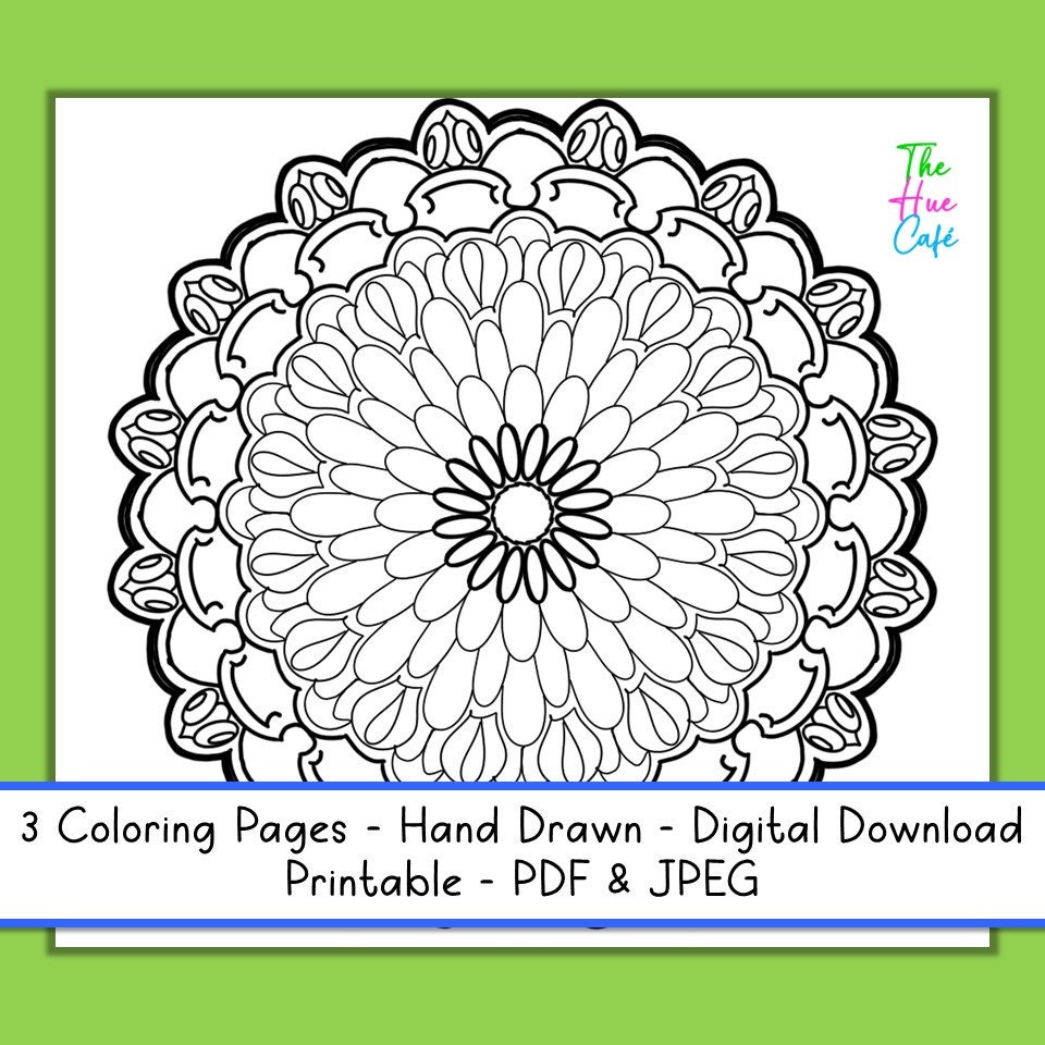 Fresh II Coloring Pages • Coloring Pages for Adults • Hand Drawn Set of ...