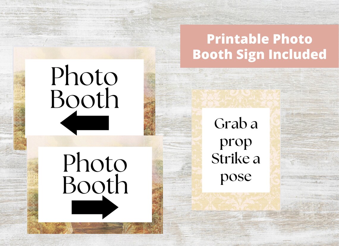 Jane Austen Party Props, Jane Austen Printable Photo Booth Props, Jane ...