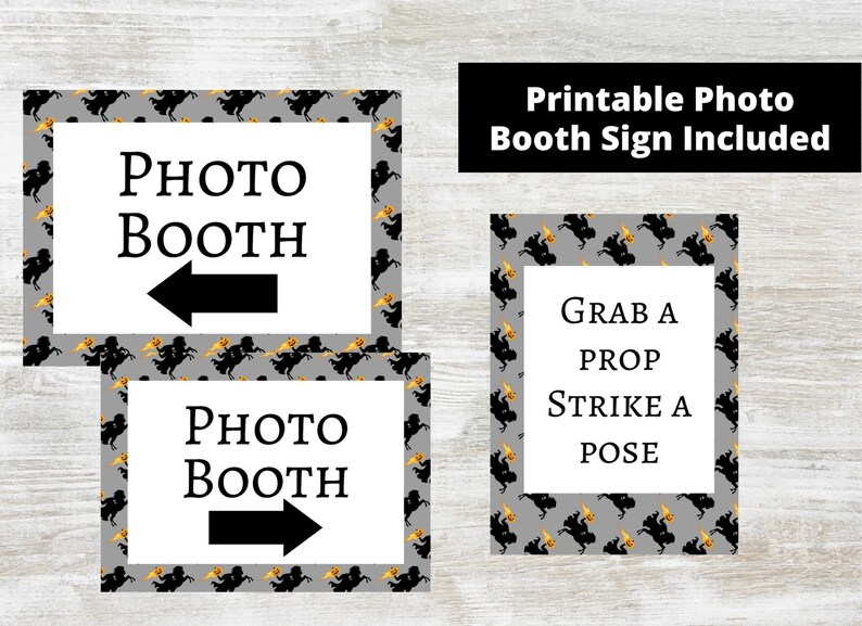 Sleepy Hollow Party Printable Bundle, Sleepy Hollow Printable Pack ...