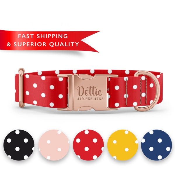 Red Dog Collar - Etsy