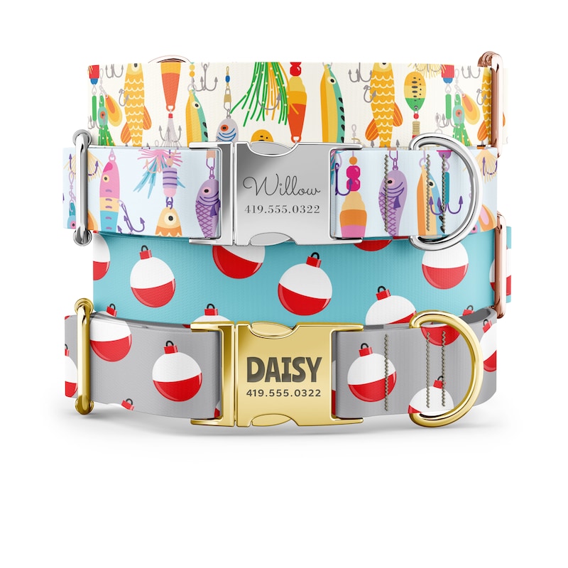 Fishing Dog Collar - Etsy