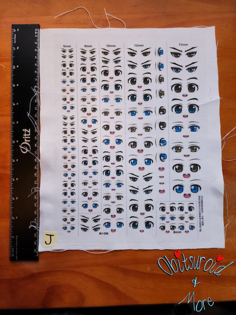 Anime Style Fabric Eyes for Doll Making - Etsy