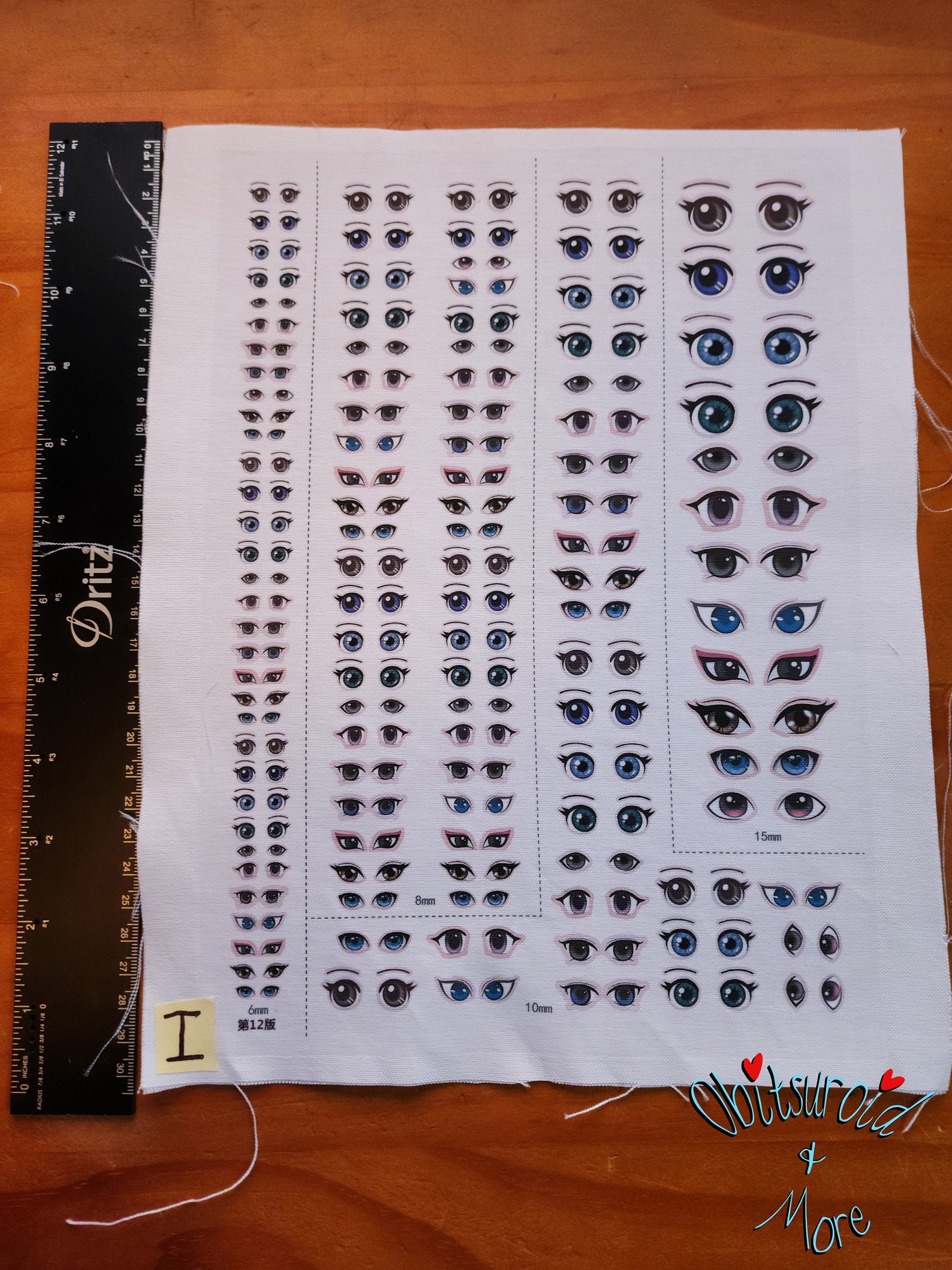 Anime Style Fabric Eyes for Doll Making - Etsy