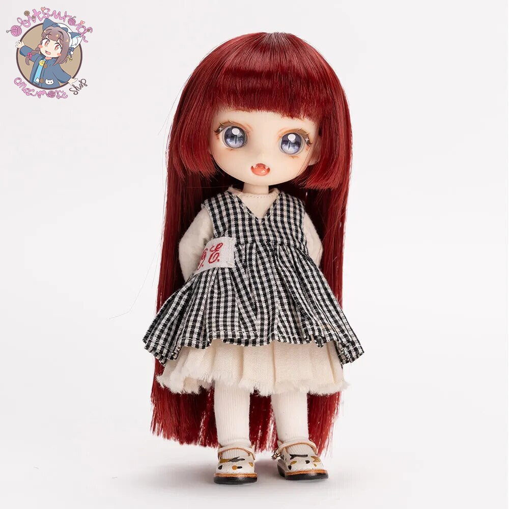 OB11 YMY Nendoroid Doll 1/12 BJD Wig Long Straight Framed Bangs - Etsy