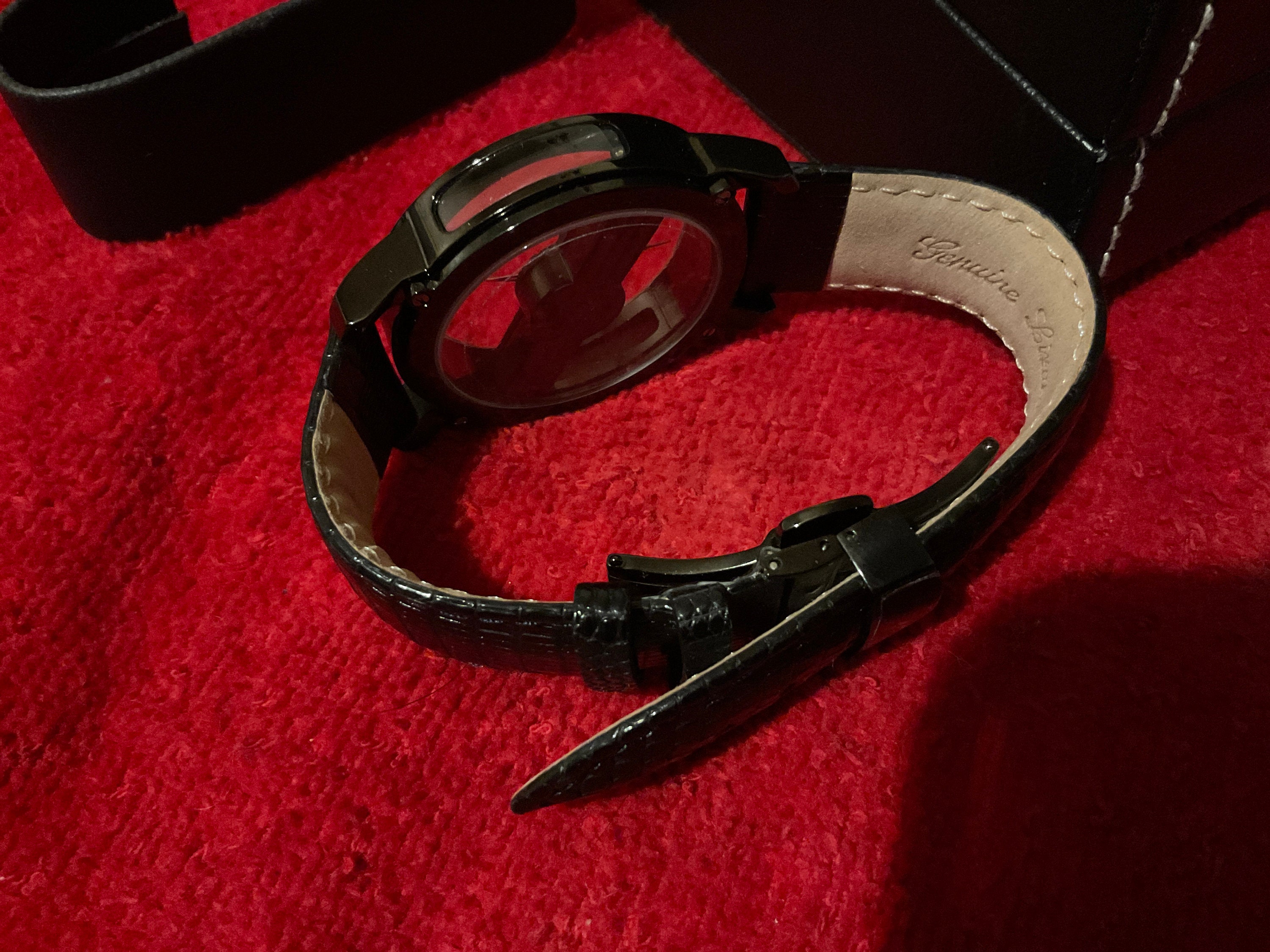 Croton Rare Limited Edition Watch With Black Genuine Leather Band ...