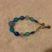 7” Dustin Designs Sea Glass and Sterling Silver Accent Bracelet With ...