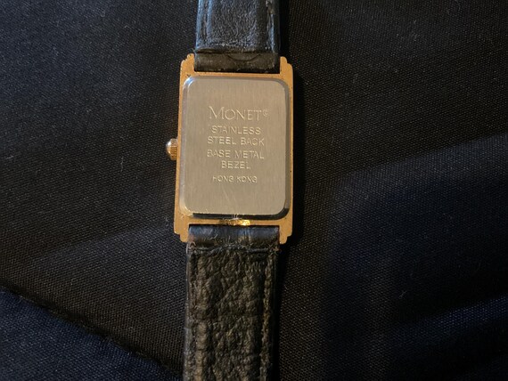 Vintage Monet quartz watch with leather band.New batt… - Gem