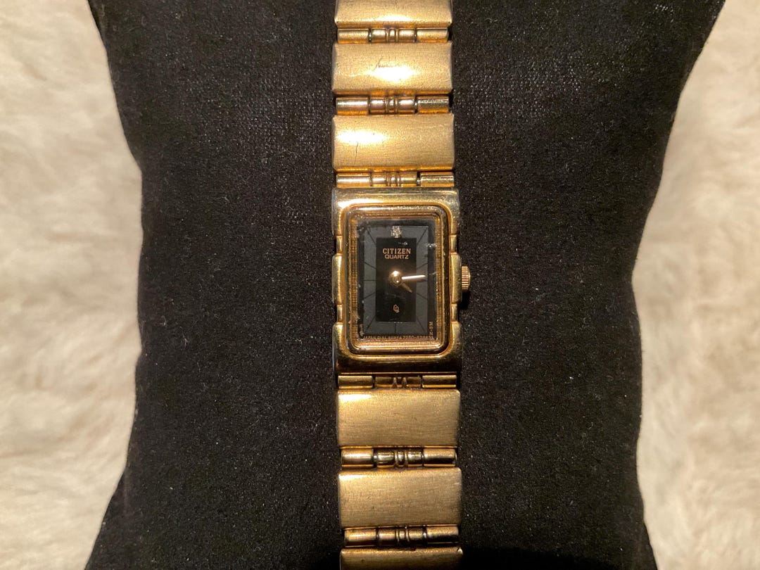 7” Vintage Citizens Quartz Goldtone Watch With Bracelet Band. - Etsy