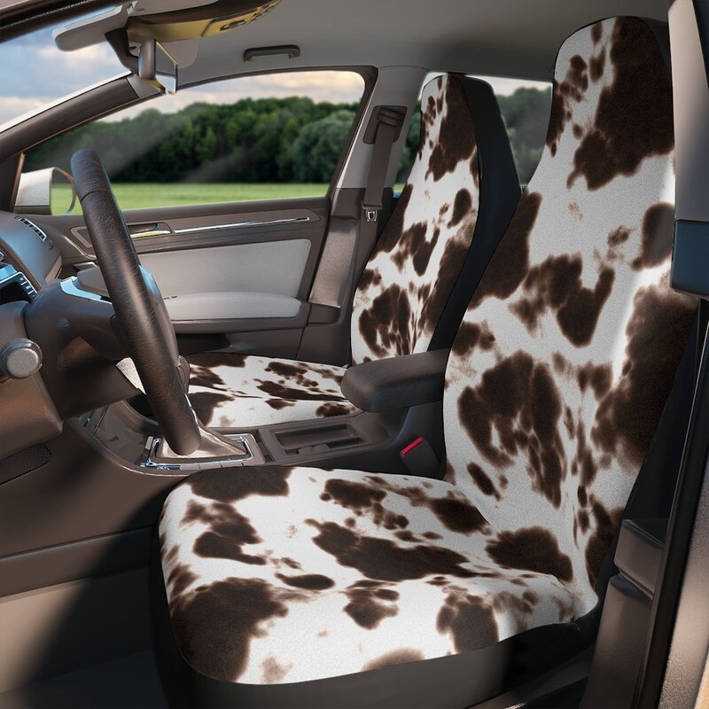 Cow Print Car Seat Covers - Etsy