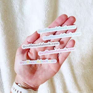 Custom Instagram Handle Sticker Bookish Decal Bookish Stickers Bookish ...