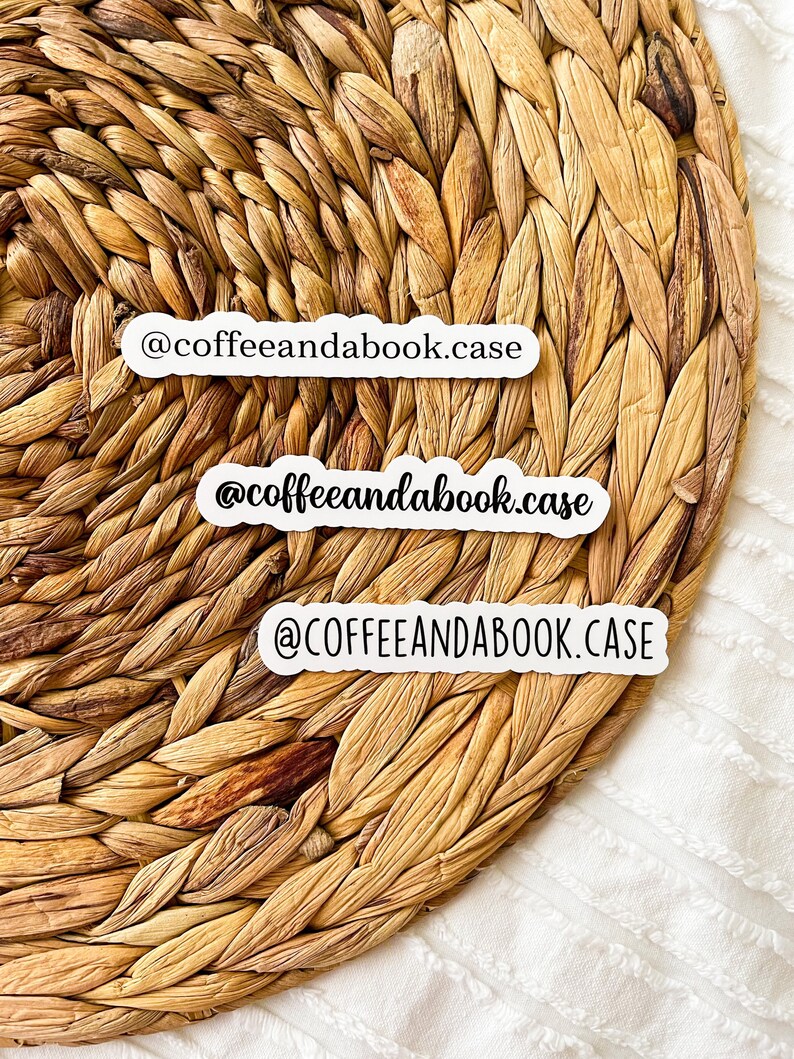 Custom Instagram Handle Sticker Bookish Decal Bookish - Etsy