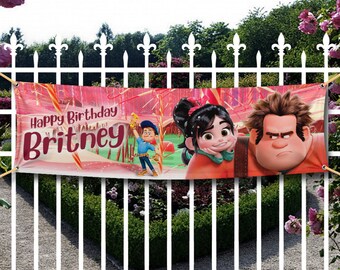 Wreck It Ralph Birthday Banner - Etsy