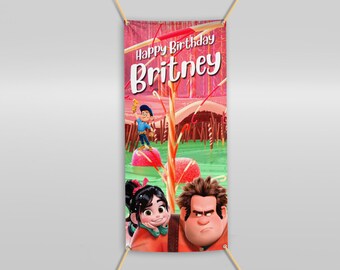 Wreck It Ralph Birthday Banner - Etsy