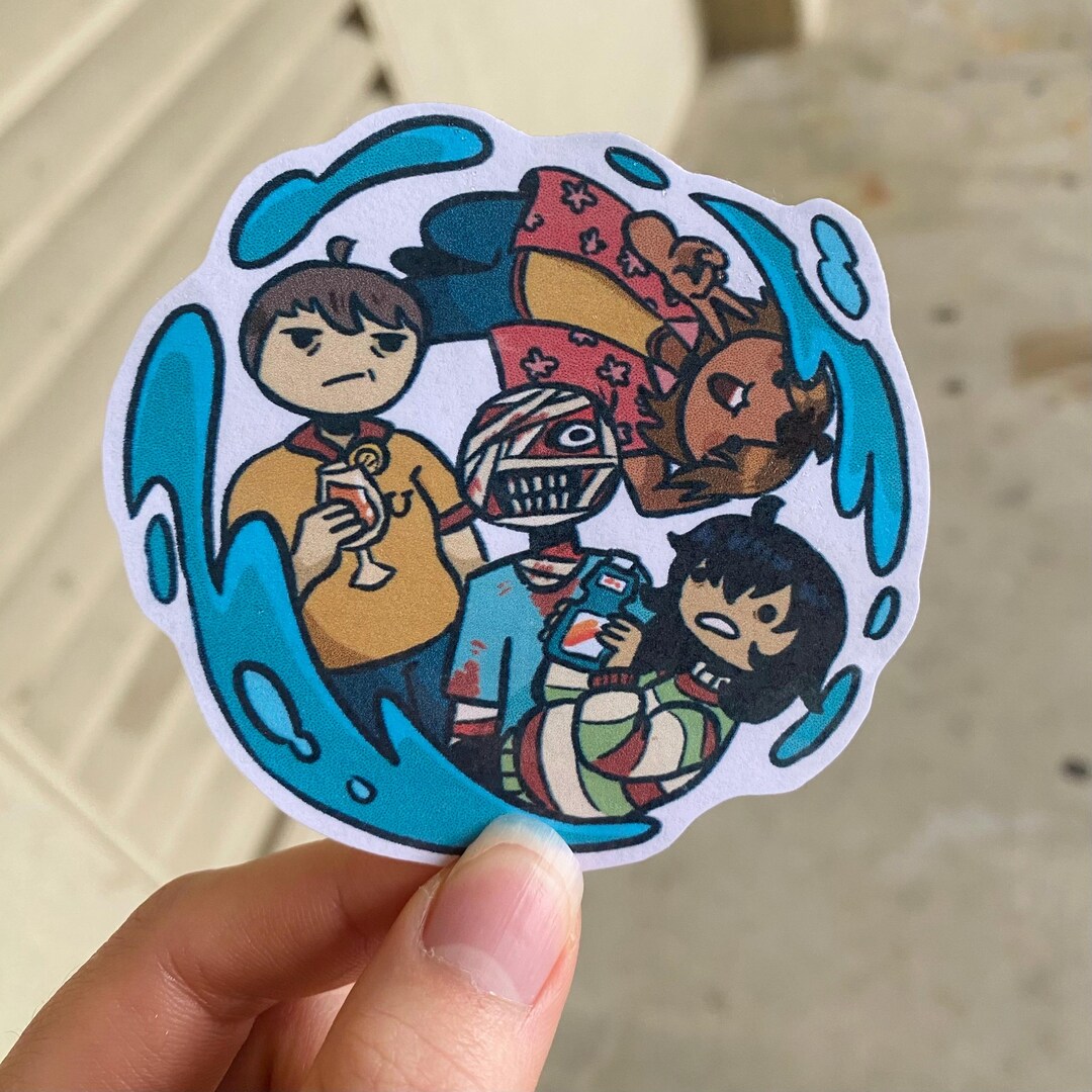 Mouthwashing Circle Sticker - Etsy