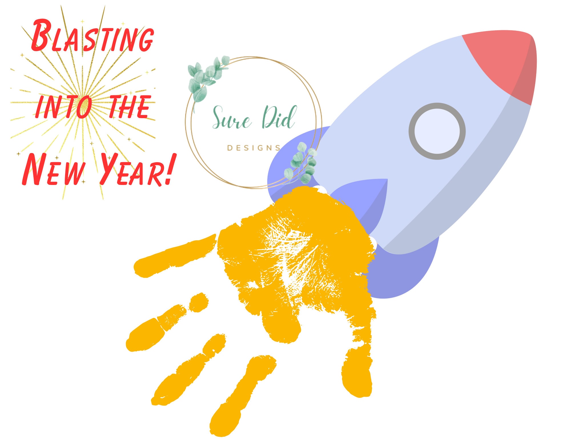 Handprints for Each Month - Etsy