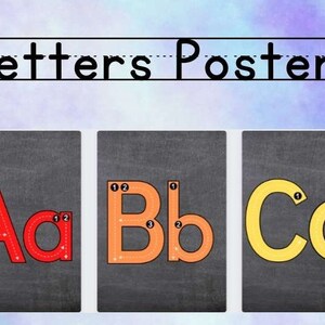 Alphabet Classroom Posters - Etsy