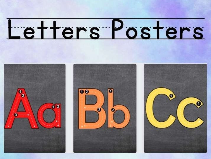 Alphabet Classroom Posters - Etsy