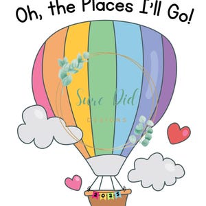 Oh, the Places I'll Go Graduation Handprint, DIY Kid Craft - Etsy