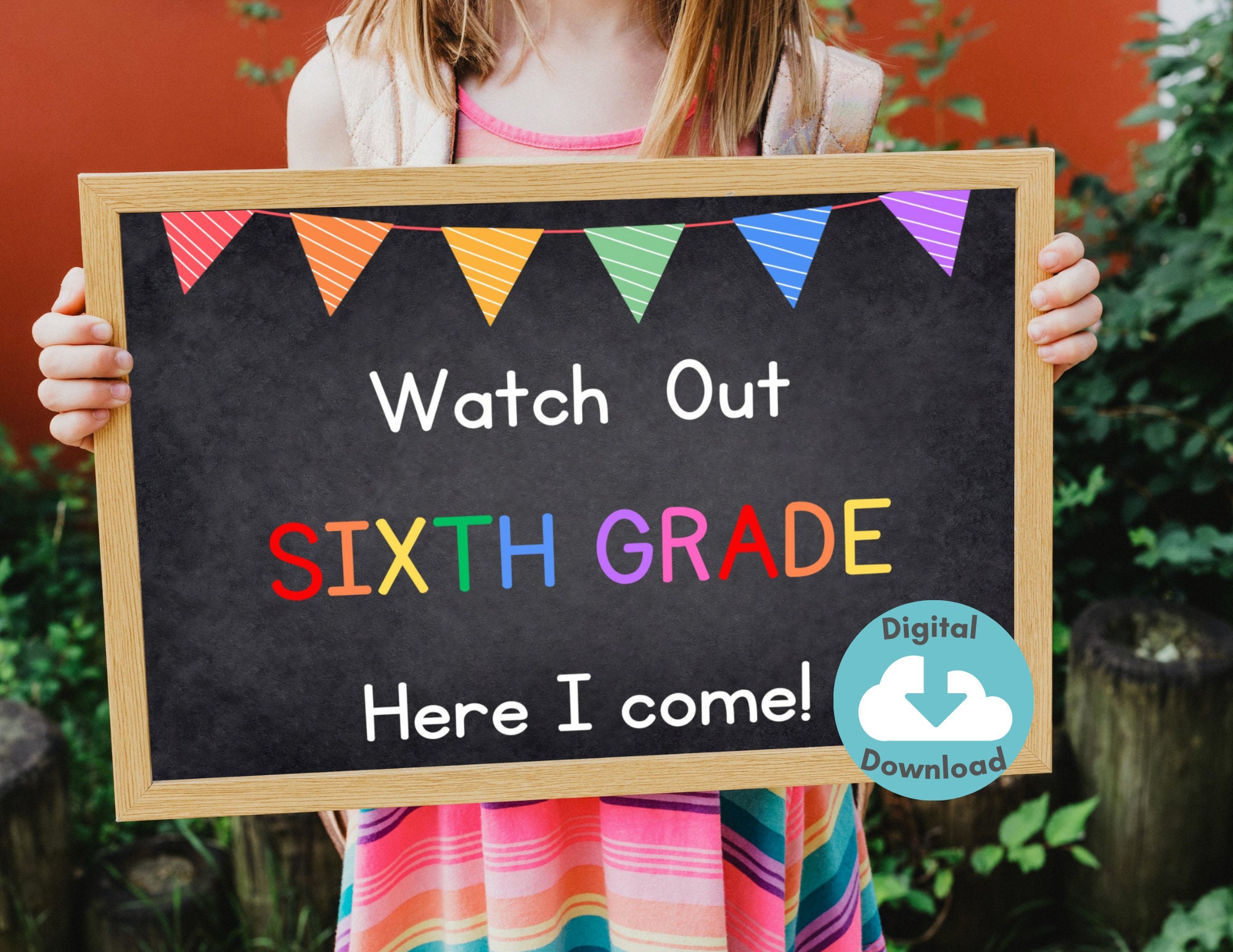 Watch Out Sixth Grade Here I Come Sign - Etsy