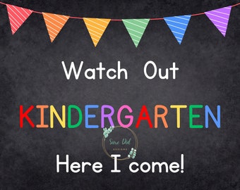 Watch Out Kindergarten Here I Come Boy Last Day of Pre-k Pre-k ...