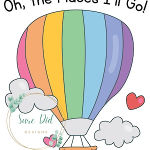 Oh, the Places I'll Go Graduation Handprint, DIY Kid Craft - Etsy