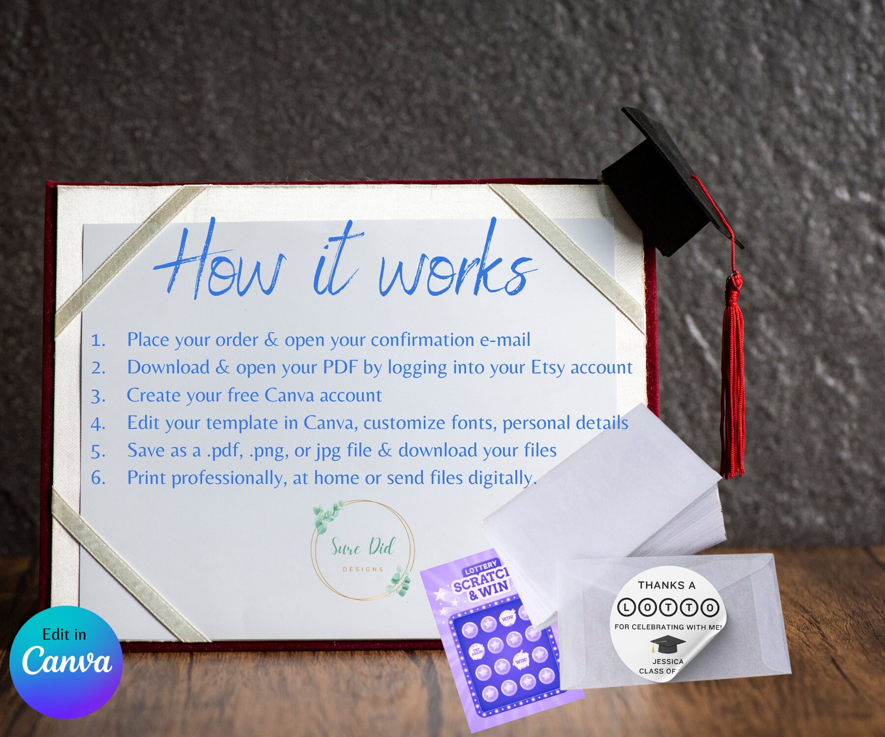 Thanks a LOTTO Customizable Labels for Lottery Tickets/scratch off ...