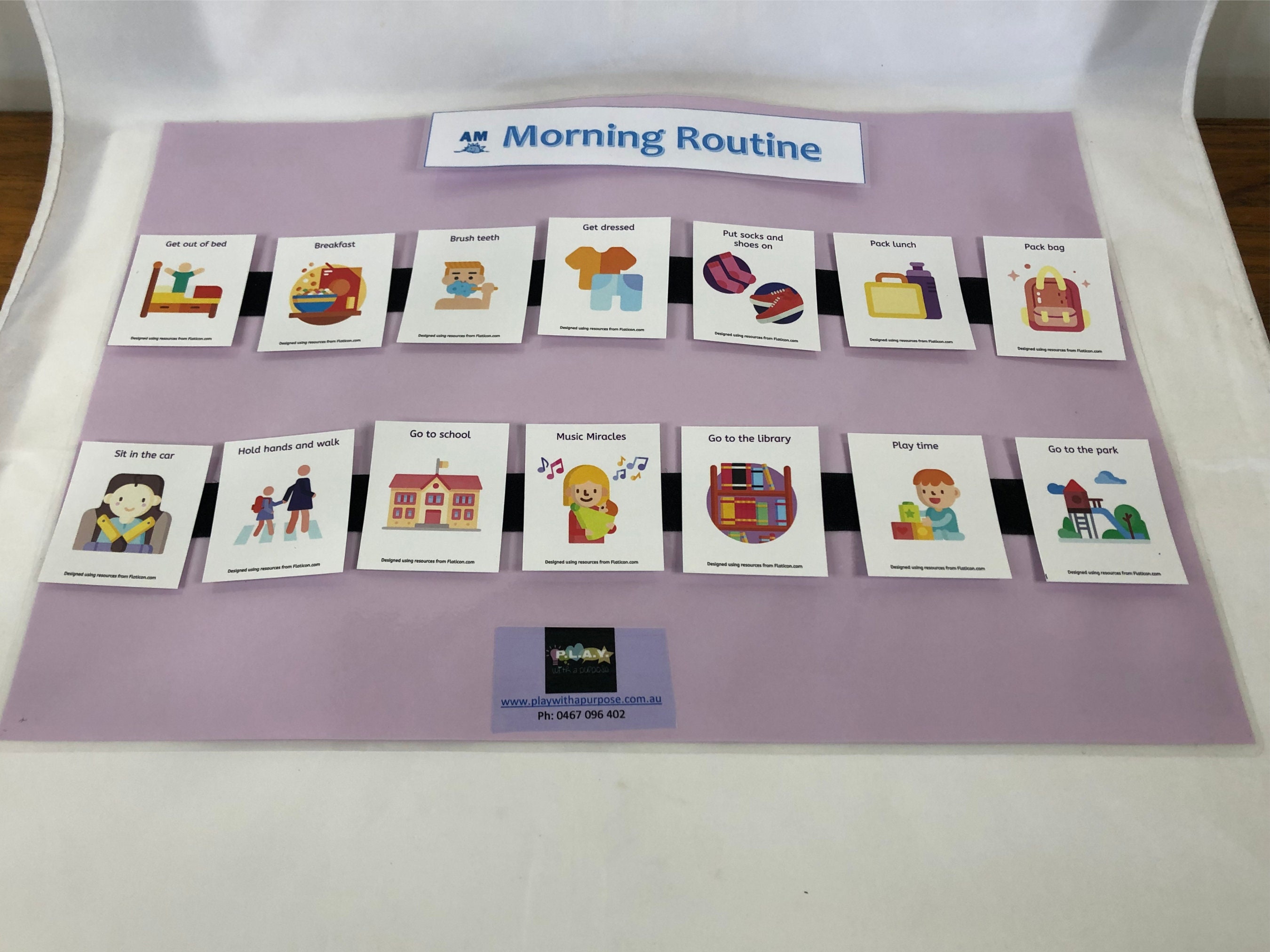 Morning Routine Visual Chart for Children Morning Routine Ideas for ...