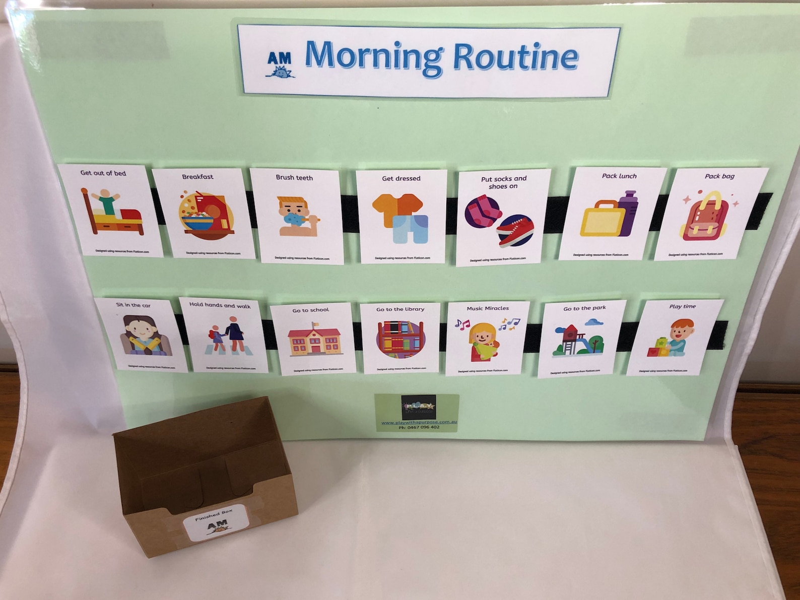 Morning Routine Visual Chart for Children Morning Routine Ideas for ...