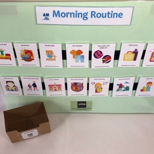 Morning Routine Visual Chart for Children Morning Routine Ideas for ...