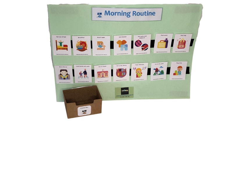 Morning Routine Visual Chart for Children Morning Routine Ideas for ...