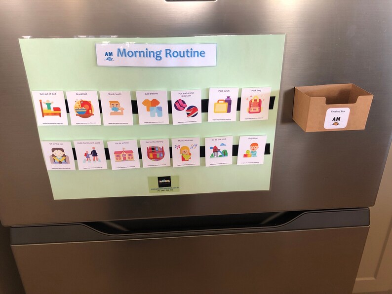 Morning Routine Visual Chart for Children Morning Routine Ideas for ...