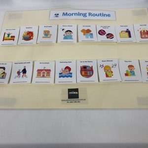 Morning Routine Visual Chart for Children Morning Routine Ideas for ...