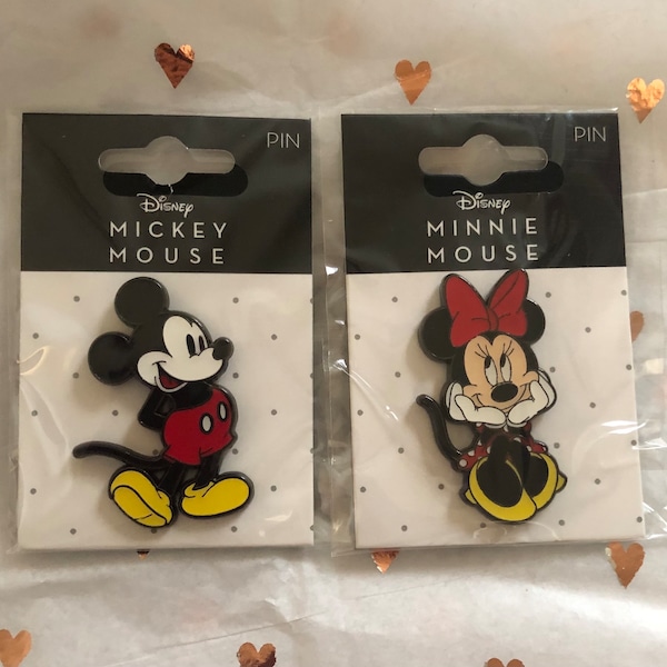 Mickey and Minnie Mouse Pins - Etsy
