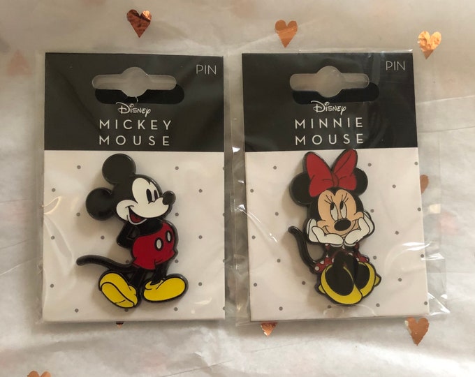 Mickey and Minnie Mouse Pins - Etsy