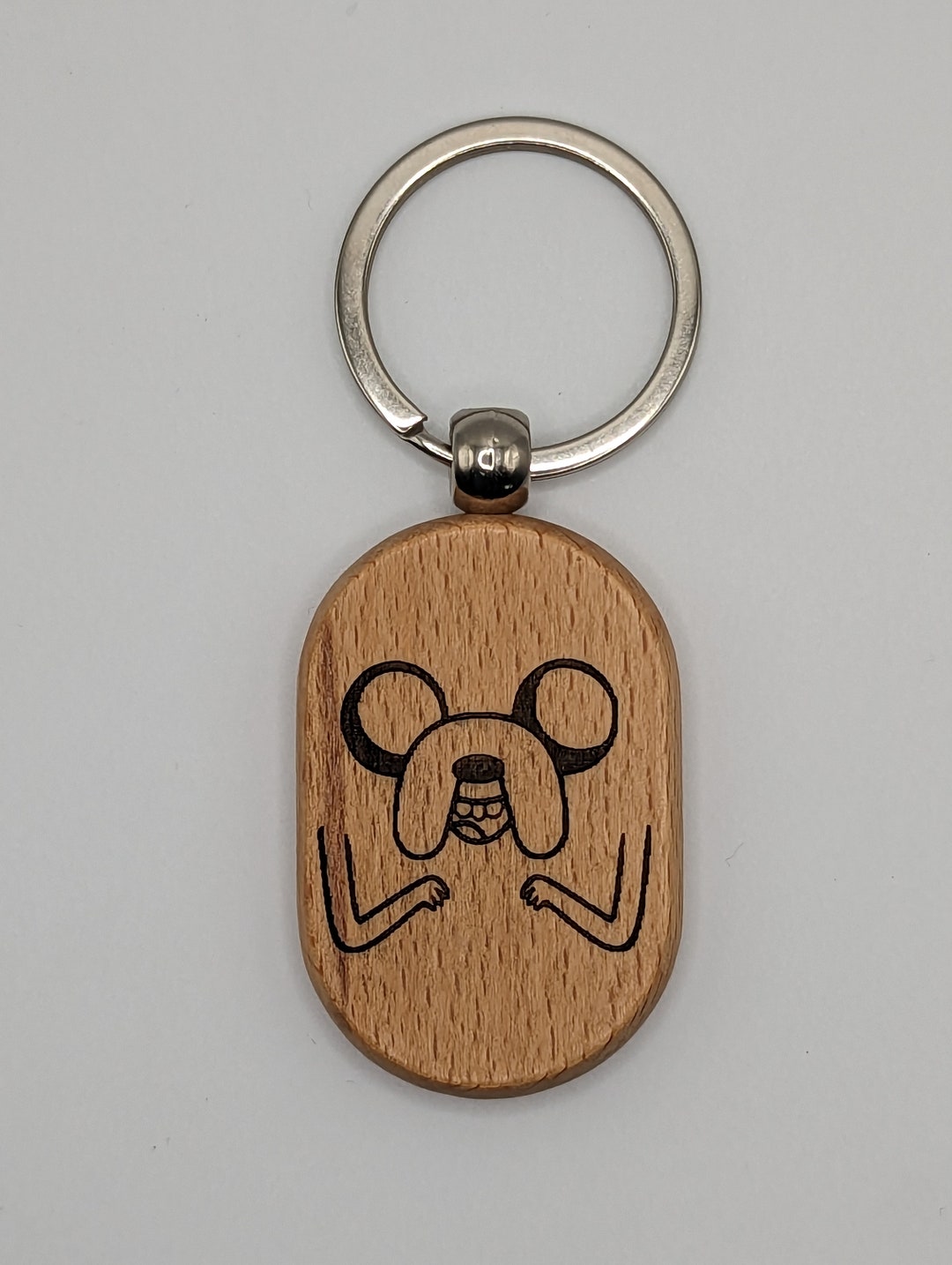 Adventure Time Engraved Keychain, Lanyard, Keychains, Keytags, Gift for ...
