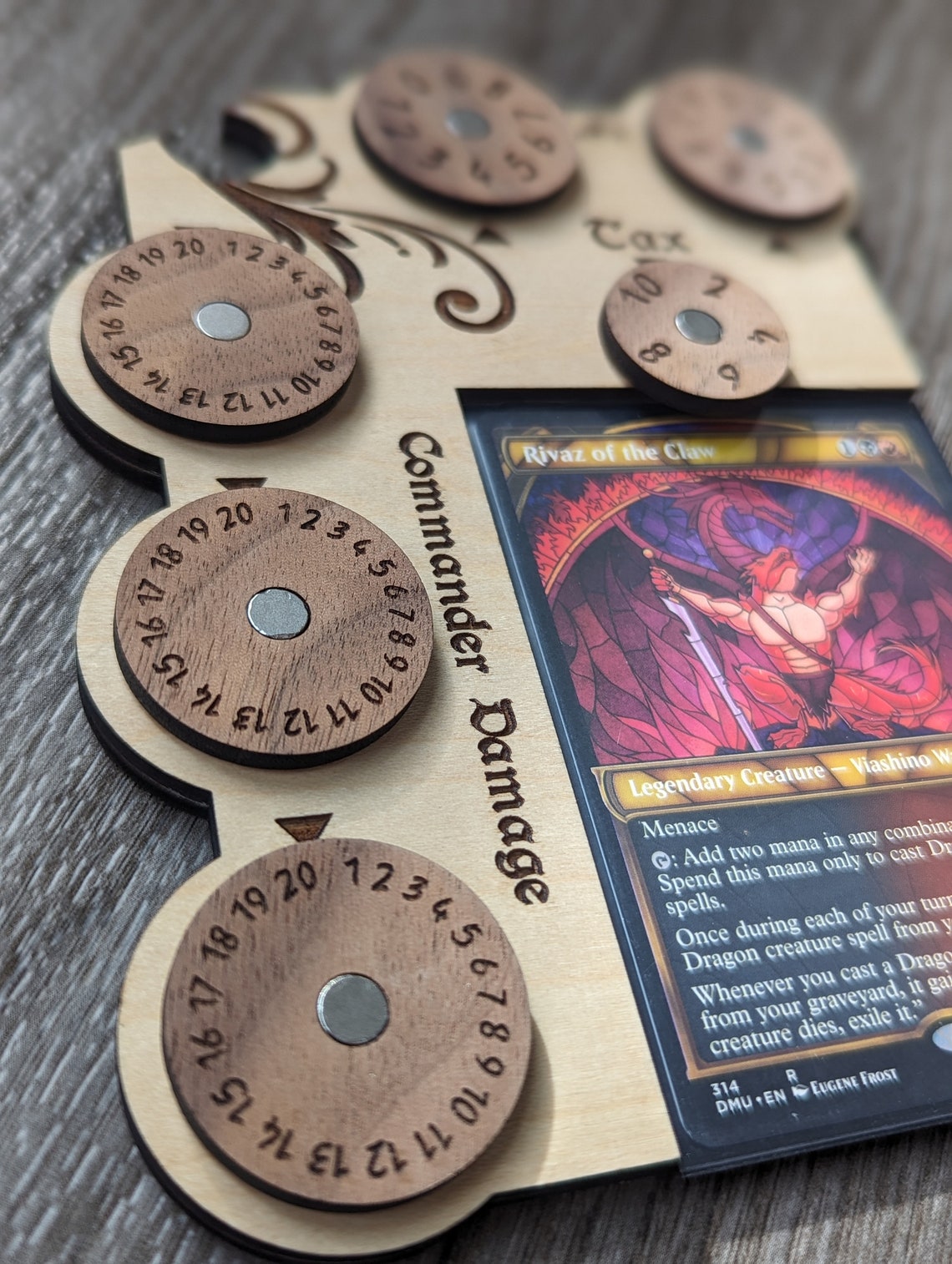 Magic the Gathering EDH Command Zone Tray Sleek Design With Magnetic ...