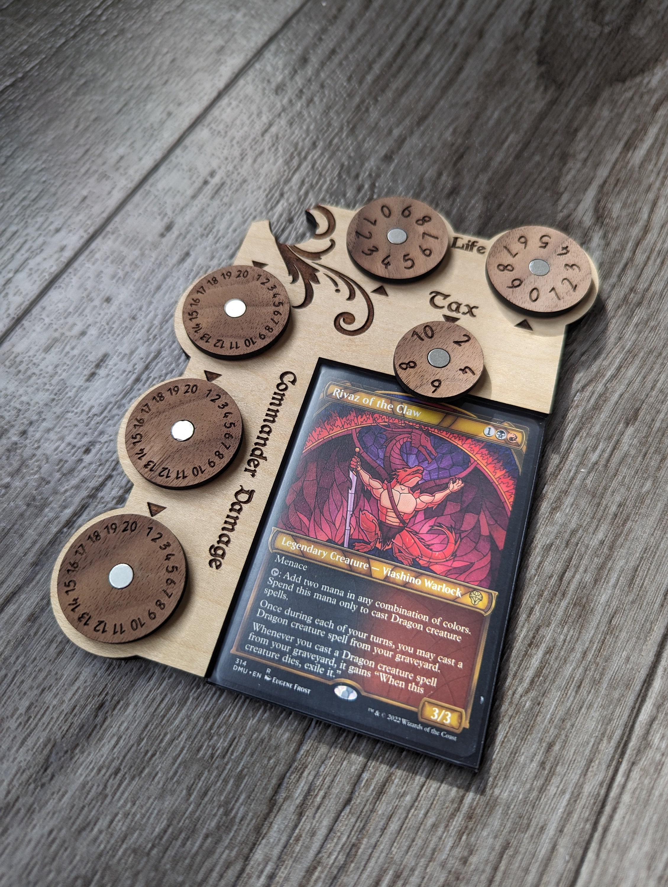 Magic the Gathering EDH Command Zone Tray Sleek Design With Magnetic ...