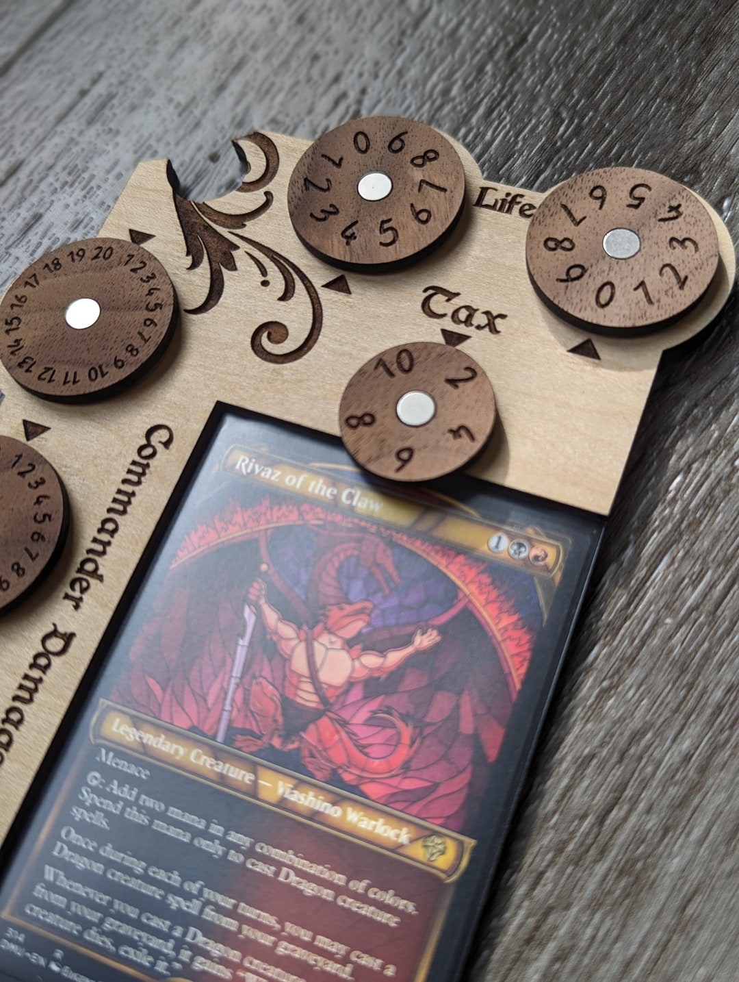 Magic the Gathering EDH Command Zone Tray Sleek Design With Magnetic ...